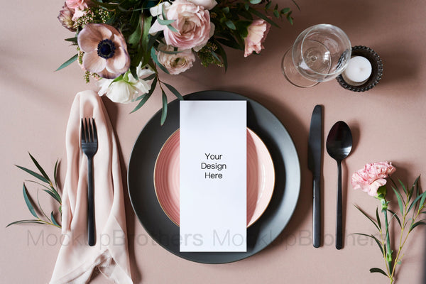 Wedding menu mockup W03_00 – MockupBrothers