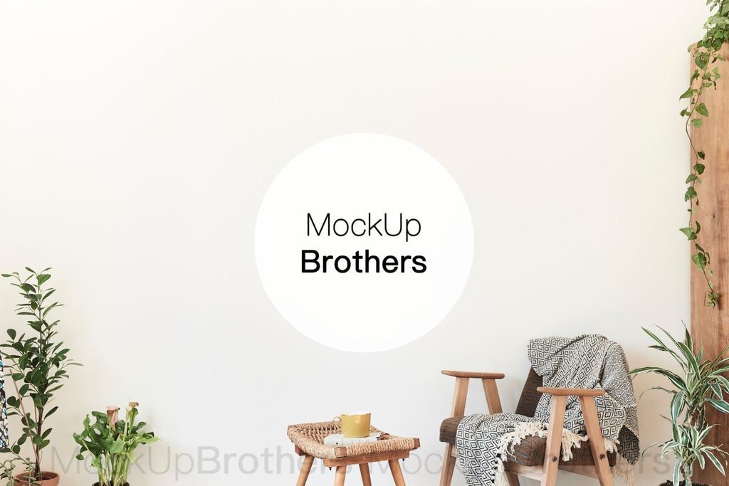 Interior Living room mockup by Mockup Brother – MockupBrothers